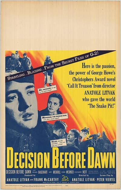 Image gallery for Decision Before Dawn - FilmAffinity