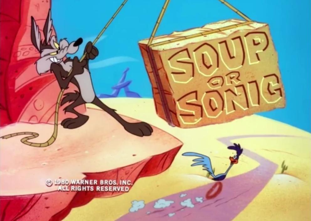 Sección visual de El Coyote y el Correcaminos: Soup or Sonic (C ...