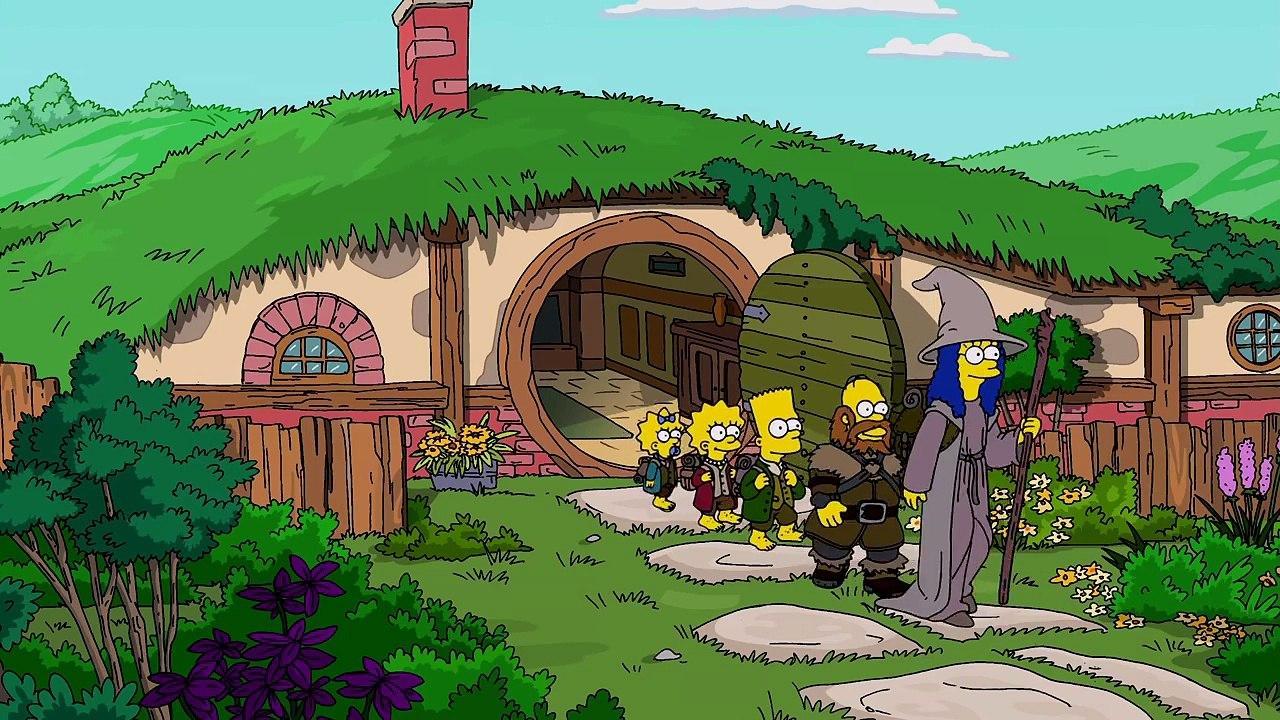 Sección visual de Los Simpson: The Hobbit Couch Gag (C) - FilmAffinity