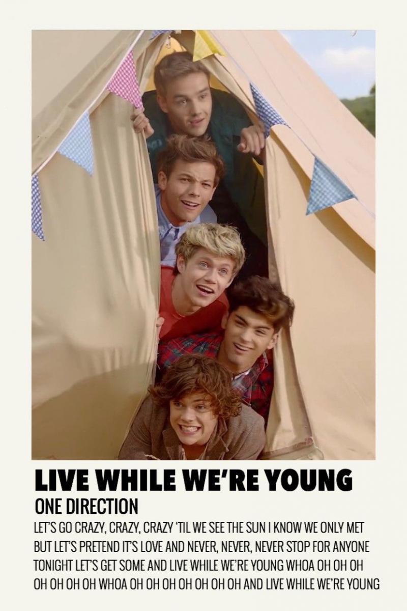 Sección visual de One Direction: Live While We're Young (Vídeo musical ...