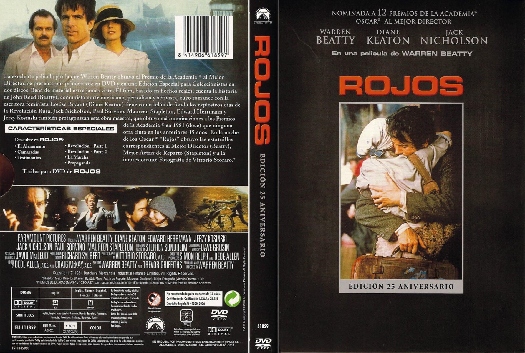 Sección visual de Rojos - FilmAffinity