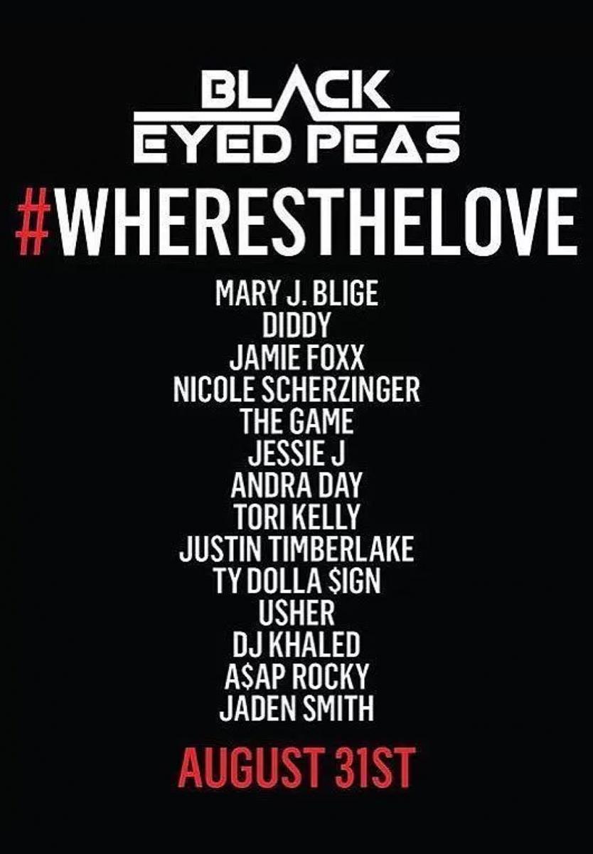 Sección visual de The Black Eyed Peas: #WHERESTHELOVE (feat. The World ...