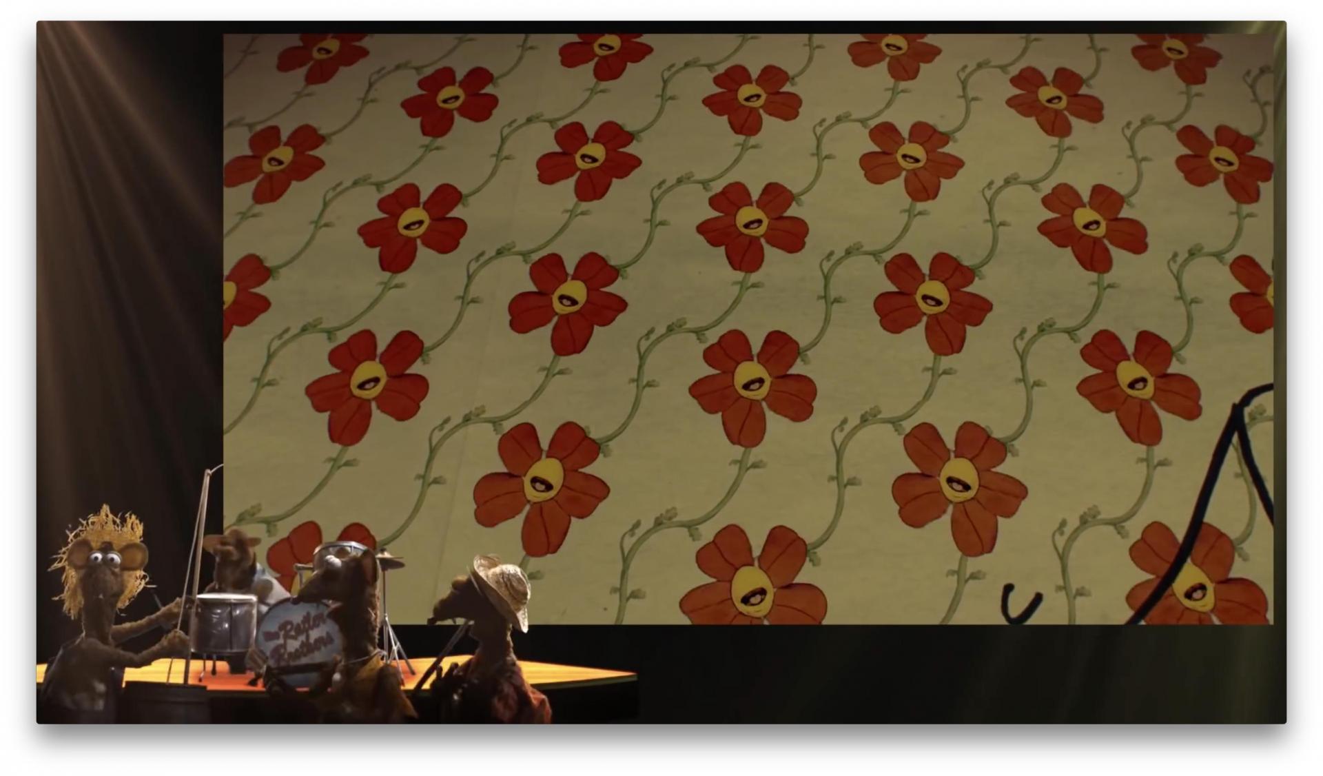 Sección visual de The Muppets: Flowers on the Wall (Vídeo musical ...