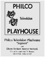 Image gallery for The Philco Television Playhouse (TV Series) - FilmAffinity