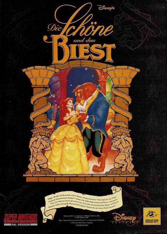 Créditos completos de Disney's Beauty and the Beast (SNES) - FilmAffinity