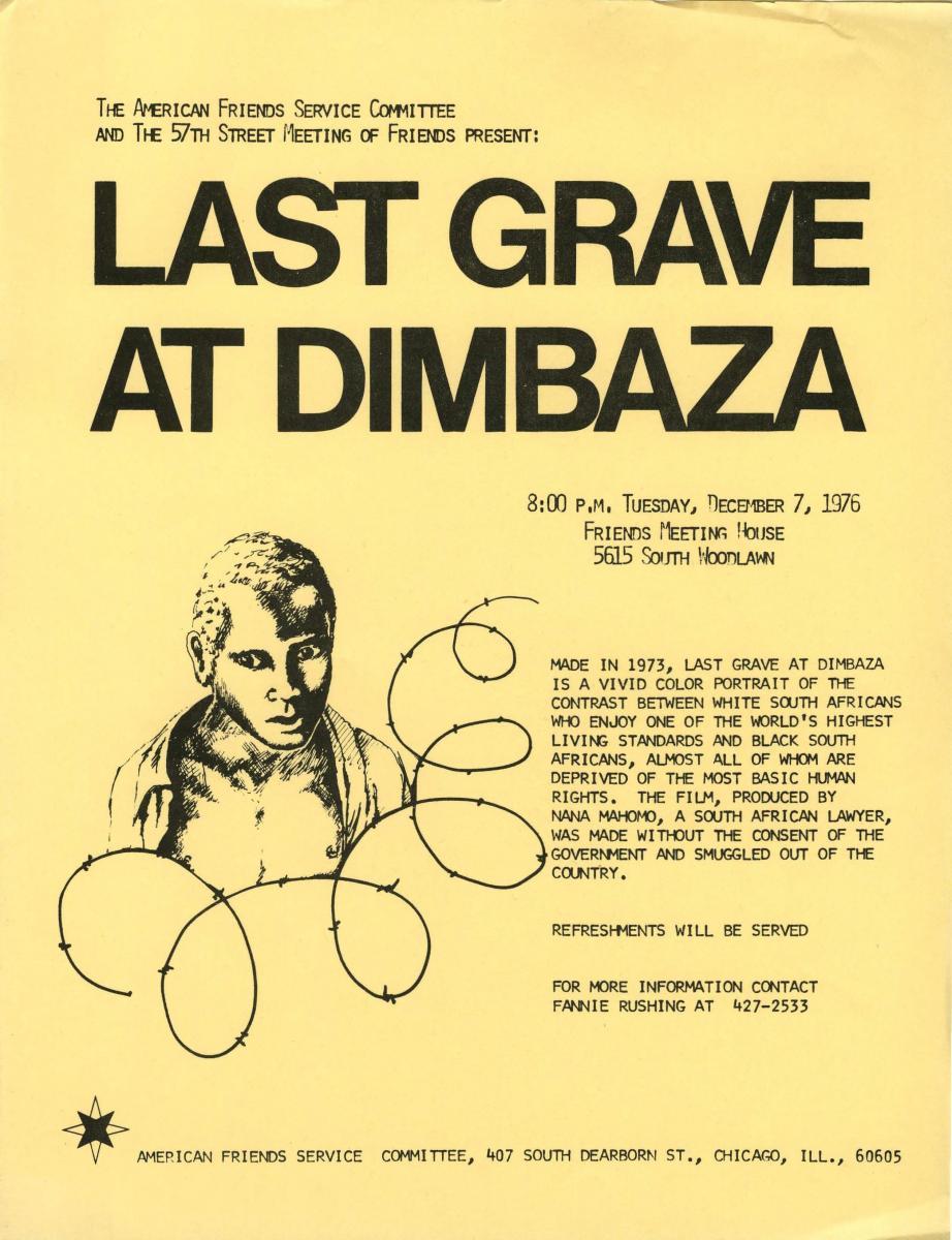 Last Grave at Dimbaza (1973) - FilmAffinity