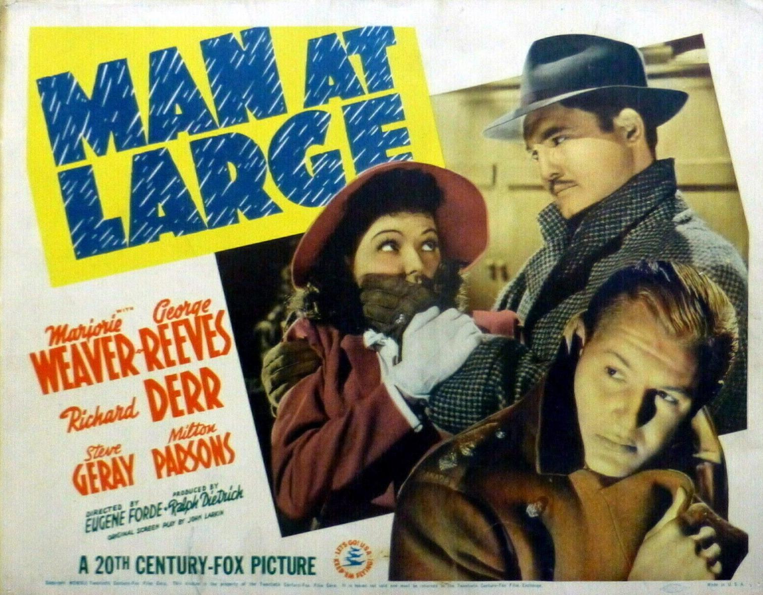 Image gallery for Man at Large - FilmAffinity
