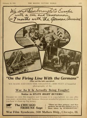 On the Firing Line with the Germans (1915) - FilmAffinity