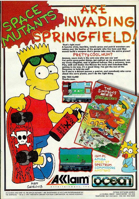 Sección visual de The Simpsons: Bart vs. the Space Mutants - FilmAffinity